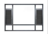 China Hanging Curtain Type Broken Bridge Aluminum Casement Windows for Glass 5 27A 55 9A 5 12A 5 for sale