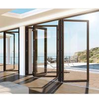 China Thermal-Break Aluminium Alloy Bi-Fold Doors with Finished Surface in Optional Colour for sale