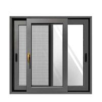 China Australian Standard Aluminum Sliding Window with Mosquito Net Modern Design for sale