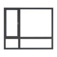 China 8-Way Seal European Style Thermal Break Aluminium Casement Windows for Soundproofing for sale