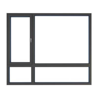 China 8-Way Seal European Style Thermal Break Aluminium Casement Windows for Soundproofing for sale