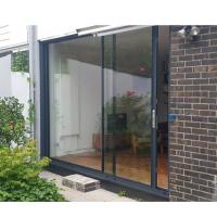 China Rolling Pull Opening Method SKATE Black End Aluminium Double Sliding Door for Household for sale