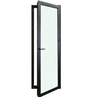China 35dB Sound Insulation Finished Thermal Break Aluminum Glass Casement Door High Impact for sale