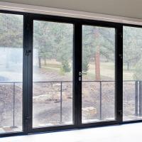 China 35dB Sound Insulation Finished Thermal Break Aluminum Glass Casement Door High Impact for sale