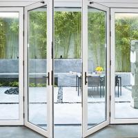 China 35dB Sound Insulation Finished Thermal Break Aluminum Glass Casement Door High Impact for sale