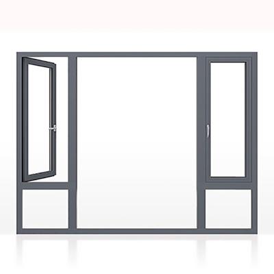 China 8-way Seal Hurricane Proof Standardized Production Aluminum Casement Windows Customized for sale