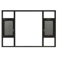 China 8-way Seal Hurricane Proof Standardized Production Aluminum Casement Windows Customized for sale