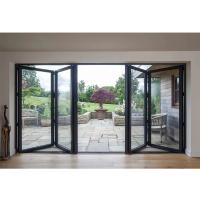 China Double Glazed Glass Bifold Door for 70mm Width Aluminum Frame and 1.4mm Wall Thickness for sale