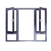 China American Producing Swing Open Aluminum Traditional Casement Windows in Classic Design for sale