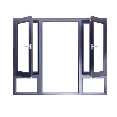 China American Producing Swing Open Aluminum Traditional Casement Windows in Classic Design for sale