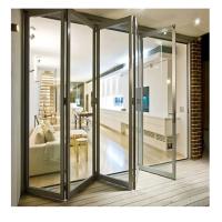 China Skate End Aluminum Bi Fold Doors with Thermal Break and 1.4mm Aluminum Wall Thickness for sale