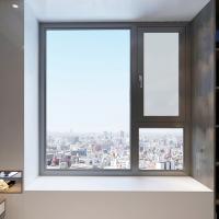 China House Soundproof Aluminium Glass Casement Windows with Level 9 Wind Pressure Resistance for sale