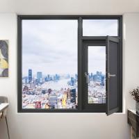 China House Soundproof Aluminium Glass Casement Windows with Level 9 Wind Pressure Resistance for sale