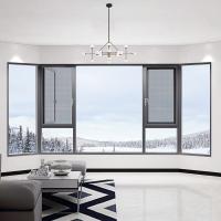 China House Soundproof Aluminium Glass Casement Windows with Level 9 Wind Pressure Resistance for sale