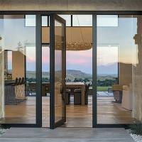 China Optional Colour Aluminum French Glass Doors for Home Office Patio Casement Entry for sale