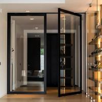 China Optional Colour Aluminum French Glass Doors for Home Office Patio Casement Entry for sale