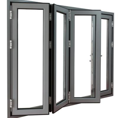 China Soundproof Function SKATE 75 Aluminium Hurricane Impact Casement Windows Bedroom for sale