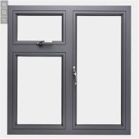 China Soundproof Function SKATE 75 Aluminium Hurricane Impact Casement Windows Bedroom for sale