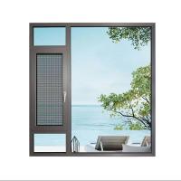 China Australian Standard Aluminum Residential Casement Windows with Folding Screen Feature for sale