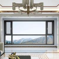 China Australian Standard Aluminum Residential Casement Windows with Folding Screen Feature for sale