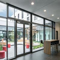 China Australian Standard Aluminum French Door Minimalist Design Exterior Double Glazing for sale