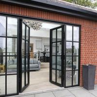 China Australian Standard Aluminum French Door Minimalist Design Exterior Double Glazing for sale