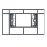 China Waterproof and Thermal Break Broken Bridge Aluminium Profile Bedroom Casement Windows for sale