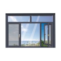 China Waterproof and Thermal Break Broken Bridge Aluminium Profile Bedroom Casement Windows for sale