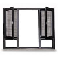 China Waterproof and Thermal Break Broken Bridge Aluminium Profile Bedroom Casement Windows for sale