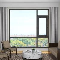 China Waterproof and Thermal Break Broken Bridge Aluminium Profile Bedroom Casement Windows for sale
