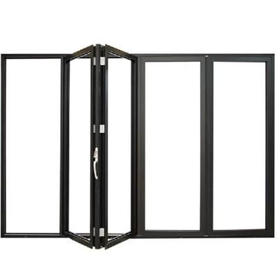 China Rolling Pull Opening Method Glass Folding Door for Global Window Original Suppliers for sale