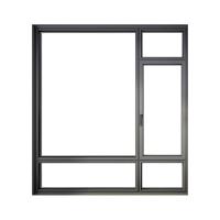 China Horizontal Opening Pattern Commercial Project Aluminium Double Glass Casement Windows for sale