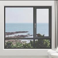 China Horizontal Opening Pattern Commercial Project Aluminium Double Glass Casement Windows for sale