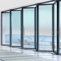 China Rolling Pull Opening Method Glass Folding Door for Global Window Original Suppliers for sale
