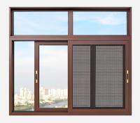 China Section Broken Bridge Aluminum Profile Contemporary and Elegant Office Sliding Windows for sale