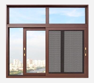 China Section Broken Bridge Aluminum Profile Contemporary and Elegant Office Sliding Windows for sale