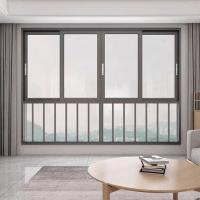 China Section Broken Bridge Aluminum Profile Contemporary and Elegant Office Sliding Windows for sale