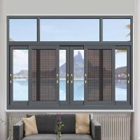 China Section Broken Bridge Aluminum Profile Contemporary and Elegant Office Sliding Windows for sale