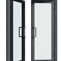 China Finished Thermal Break Double Glazed Aluminum Casement Doors with Optional Colour for sale