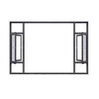 China Modern Waterproof Aluminum Alloy Casement Windows for Level 9 Wind Pressure Resistance for sale