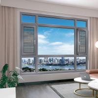 China Modern Waterproof Aluminum Alloy Casement Windows for Level 9 Wind Pressure Resistance for sale