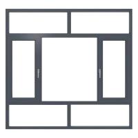 China European Standards Thermal Break Aluminum Casement Window Manufactured with Aluminum for sale