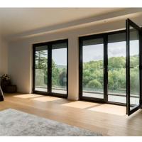 China 10 Sealing Layers Skate Exterior French Thermal Break Casement Doors with Aluminum Frame for sale