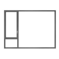 China Simple Design European Style Commercial Aluminum Waterproof Casement Windows for Bedroom for sale