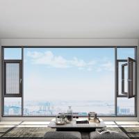 China Simple Design European Style Commercial Aluminum Waterproof Casement Windows for Bedroom for sale