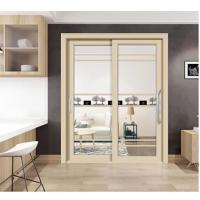China Office Building Lift Sliding Doors In Minimalist Design And With Rolling Pull Opening for sale