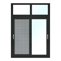 China Simple Design Residential Glass Balcony Aluminum Frame Sliding Windows With Glass for sale