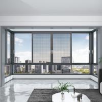 China Simple Design Residential Glass Balcony Aluminum Frame Sliding Windows With Glass for sale