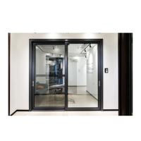 China Commercial Project Sliding Door Exterior Aluminum Alloy with Triplex Glass Upgrade for sale