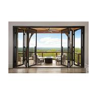 China Bi-Fold Door ISO14001 Customized Project Design with Optional Colour and 70mm Width for sale